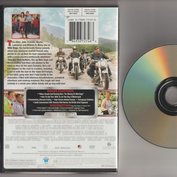 Touchstone | Media | Wild Hogs Dvd Tim Allen John Travolta Martin ...